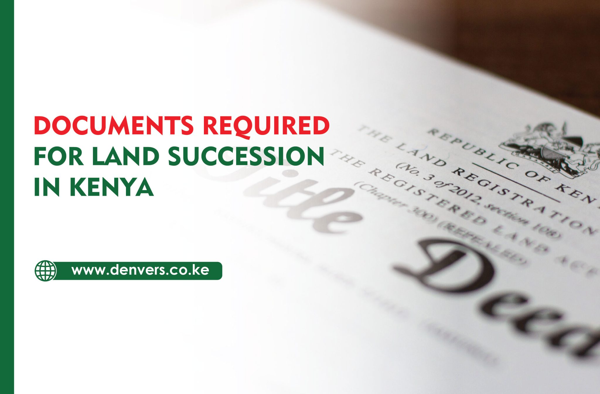 Succession process in Kenya: Navigating Inheritance in Kenya - Denvers ...